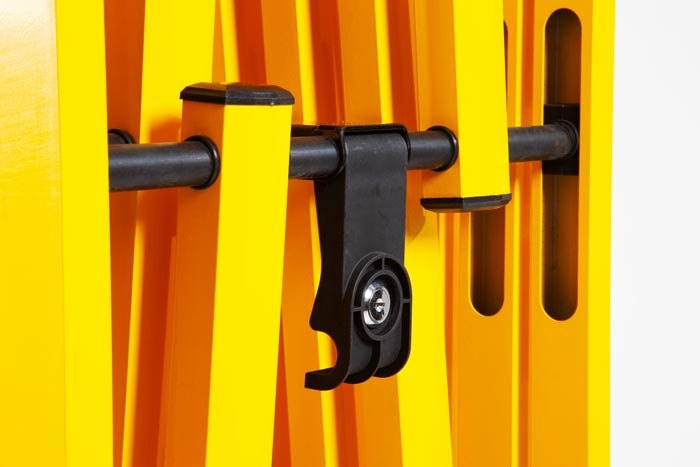Expandable Concertina Barrier on Wheels - Heavy Duty - The Ramp Factory
