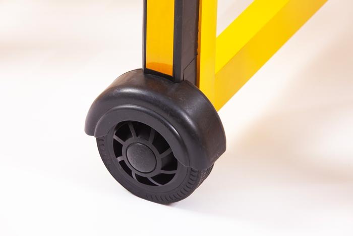 Expandable Concertina Barrier on Wheels - Heavy Duty - The Ramp Factory