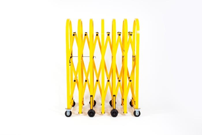 Expandable Concertina Barrier on Wheels - Heavy Duty - The Ramp Factory