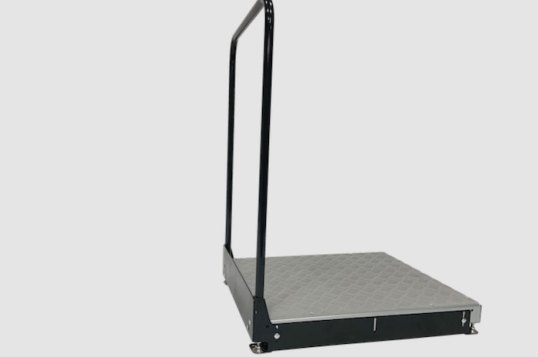 Two Adjustable Half Steps With Handrail - Outdoor - The Ramp Factory