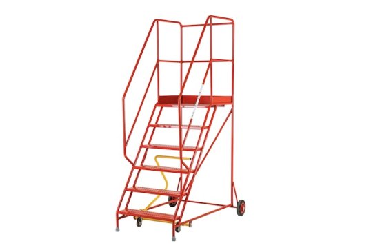 TB Davies Steel Mobile Steps 4 - 15 Treads | The Ramp Factory - The ...