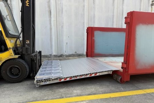 Wide Aluminium Container Ramp | The Ramp Factory - The Ramp Factory